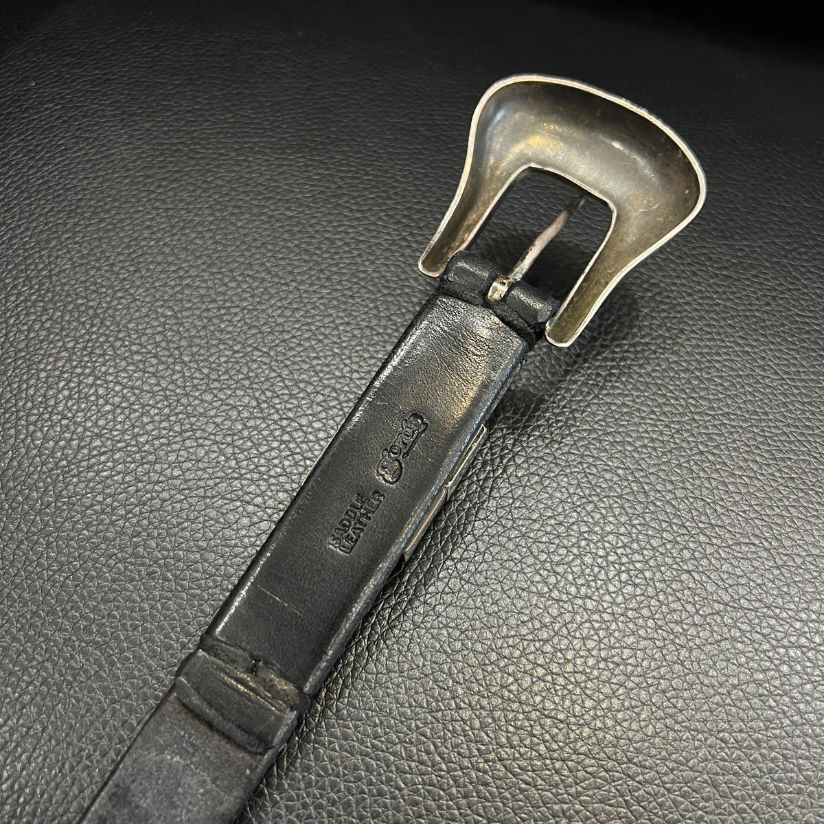 goro's | Plain Leather Belt with Four Metal (Black) / Brand New / Rare – goro's | DELTAone ...